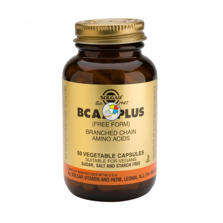 BCAA PLUS 50 CAPSULAS VEGETALES SOLGAR